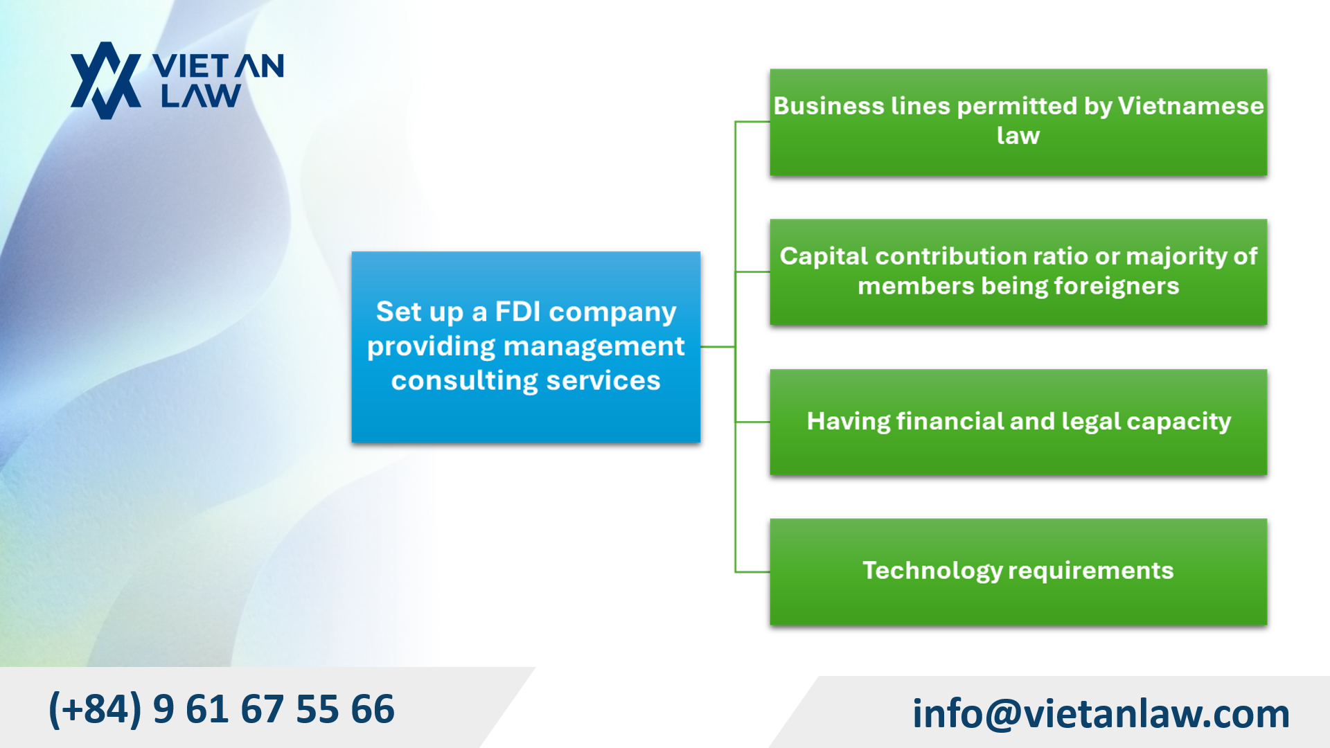 Set up a FDI company providing management consulting services - Viet An Law
