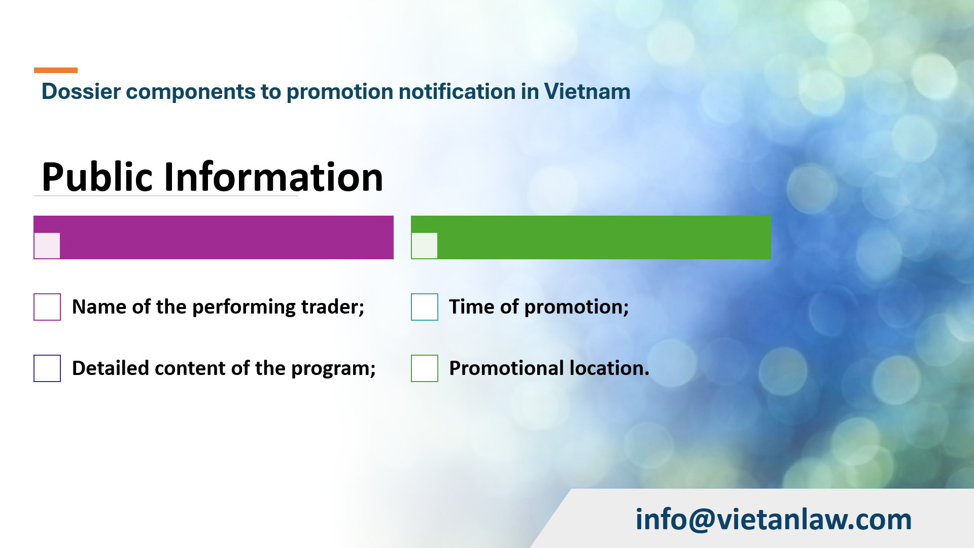 Promotional Activity Notification Regime in Vietnam - Viet An Law