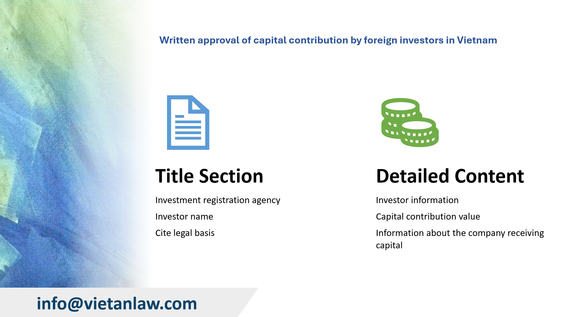 Approval of Capital Contribution by Foreign Investors in Vietnam - Viet ...