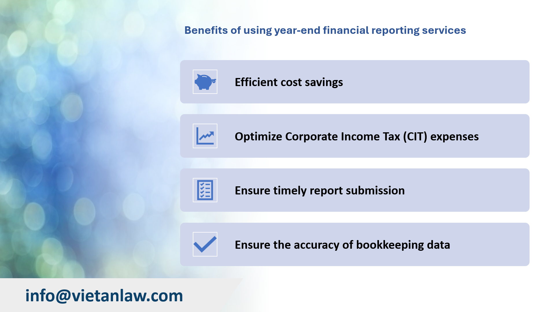 Year-end financial reporting services - Viet An Law