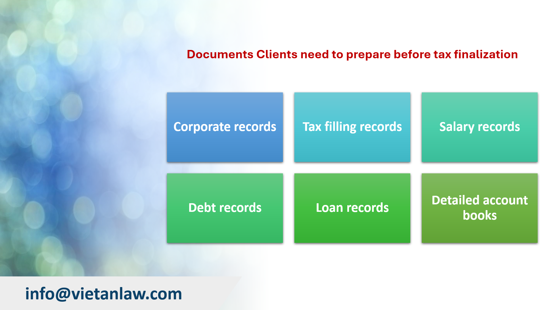 Tax finalization service in Vietnam - Viet An Law