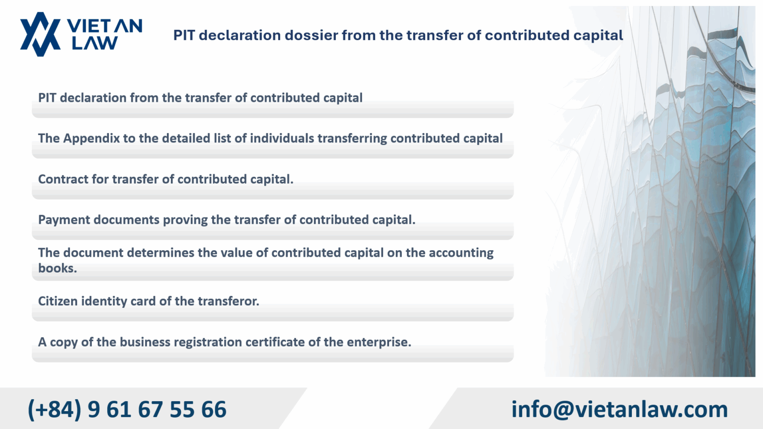 How to declare PIT from the transfer of contributed capital & shares in ...