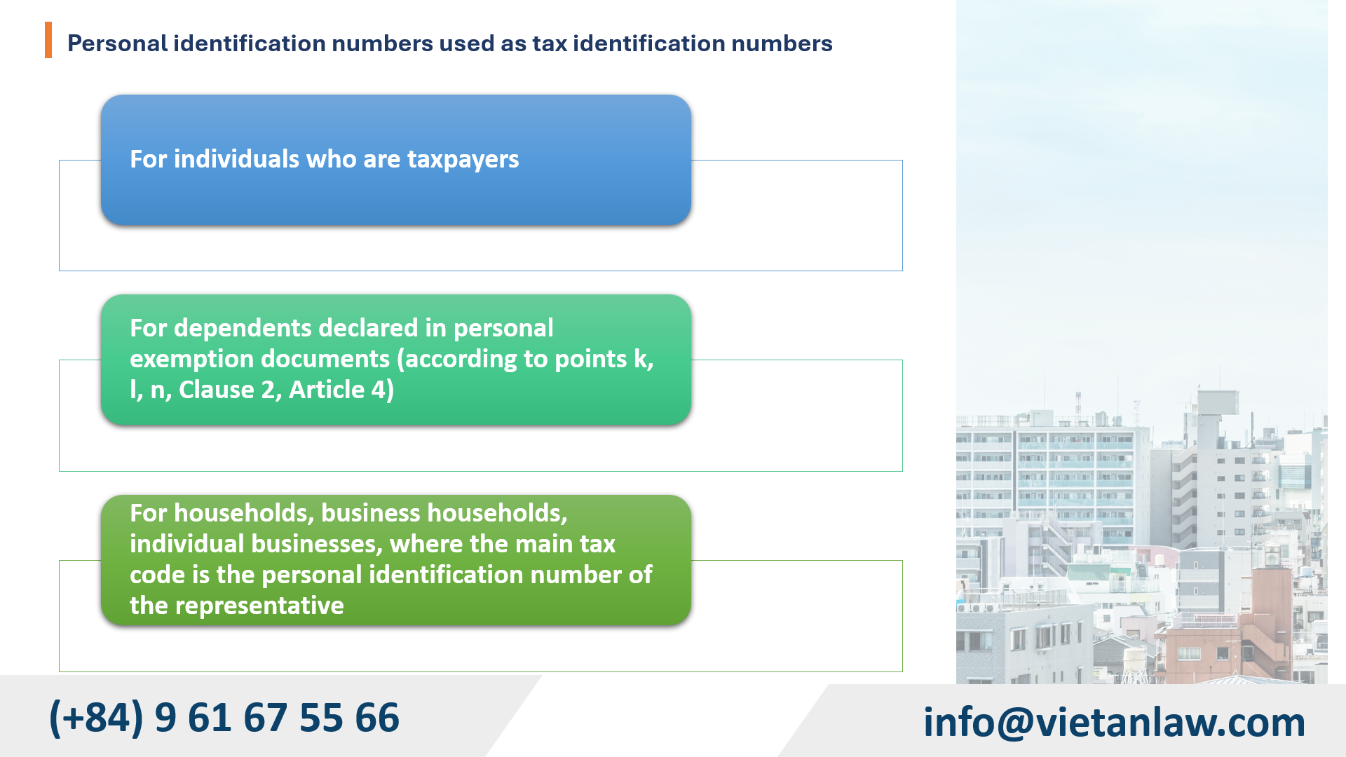 Instructions for updating and changing personal tax identification ...